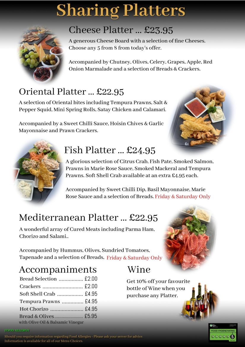 Menus The Inn On The Furlong Menus The Inn On The Furlong